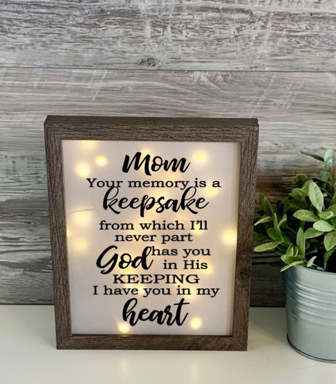 Sympathy Mom Sympathy Gift Memorial Frame Keepsake - Etsy