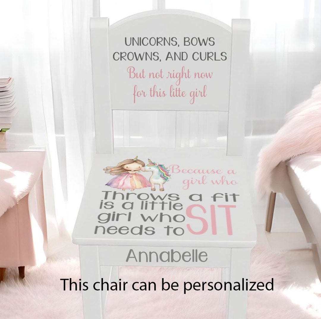 UV Printed Time Out Chair, No Vinyl Used! Wood Time Out Chair, Time Out ...