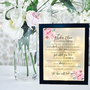 The Broken Chain Poem, Memorial Keepsake Box for Loss of Loved One ...