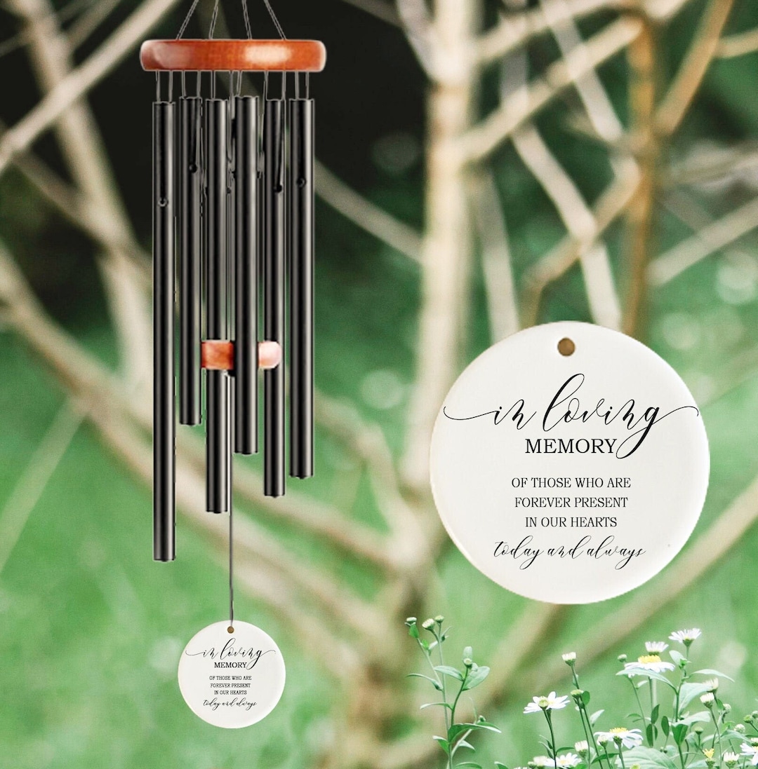 Listen to the Wind Memorial Chime, Sympathy Dad, Mom, Family Gift for ...