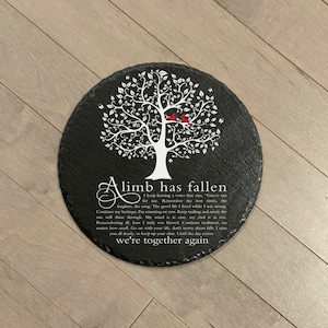 Personalized Memorial Garden Stone – Custom Slate Remembrance Stone ...