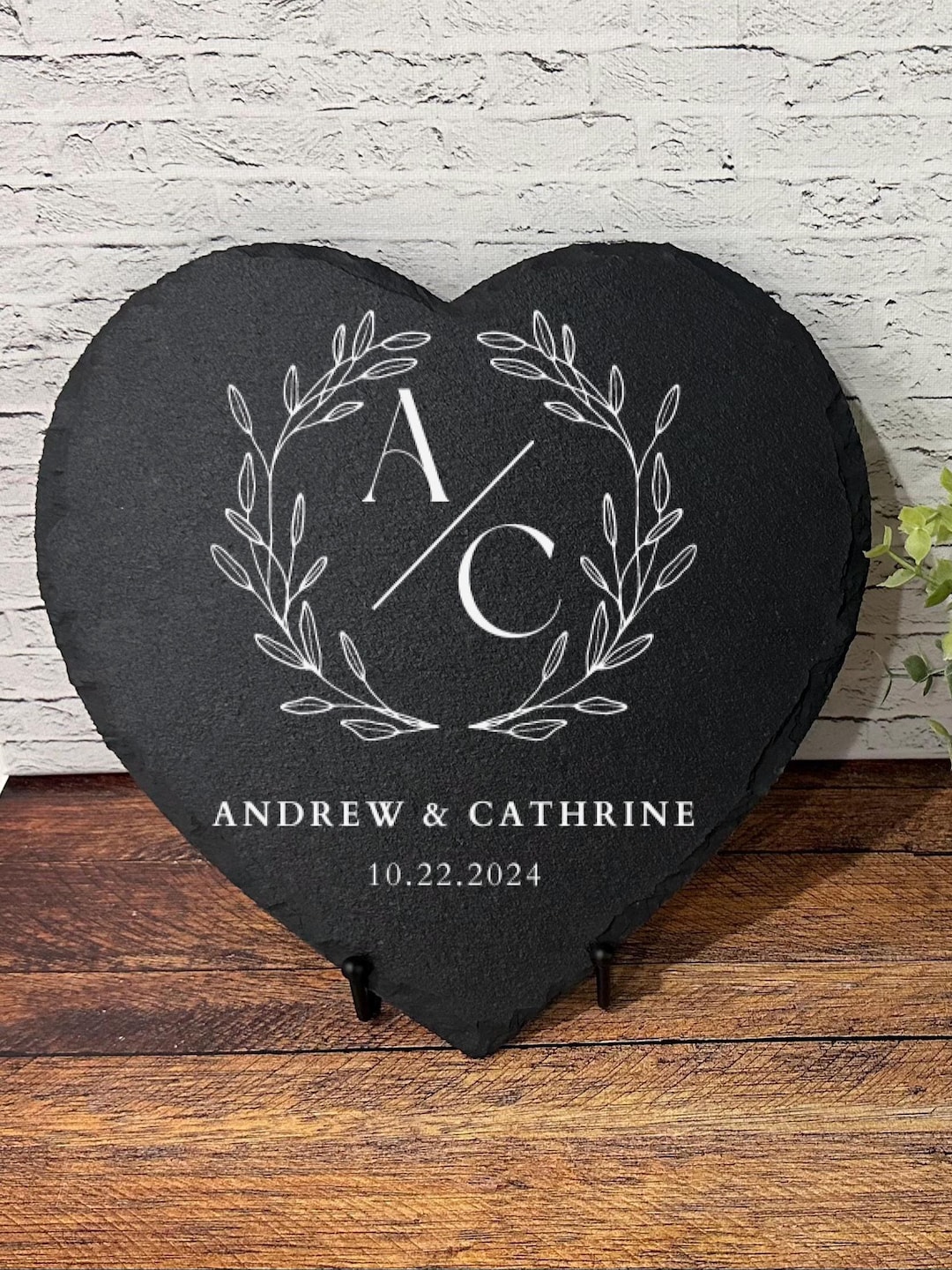 Personalized Garden Stone , Couples Garden Stone, Wedding Gift, Stone ...