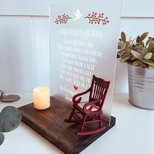 Christmas in Heaven Memorial, Christmas Memorial Gift, Christmas ...