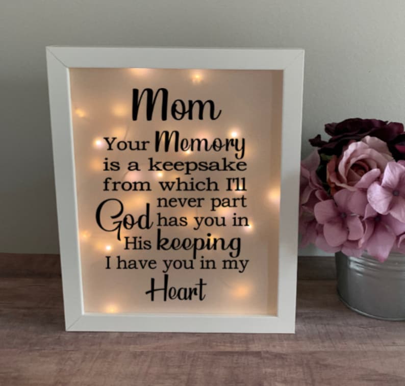 Sympathy Mom Sympathy Gift Memorial Frame Keepsake | Etsy Sympathy Mom Sympathy Gift Memorial Frame Keepsake | Etsy