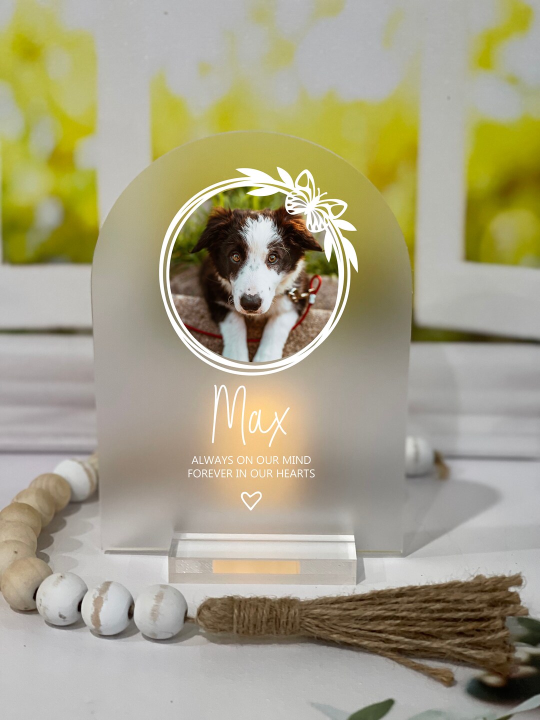 Memorial Sign for Loss of Dog, Memorial Sign for Loss of Cat, Pet ...