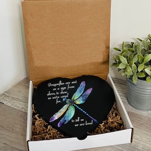 Garden Stone, Temporary Grave Stone for Loss of Loved One, Slate Grave ...