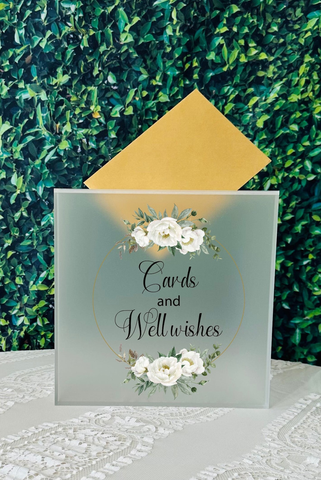 Wedding Card Box, Acrylic Card Box, Personalized Card Box, Custom ...