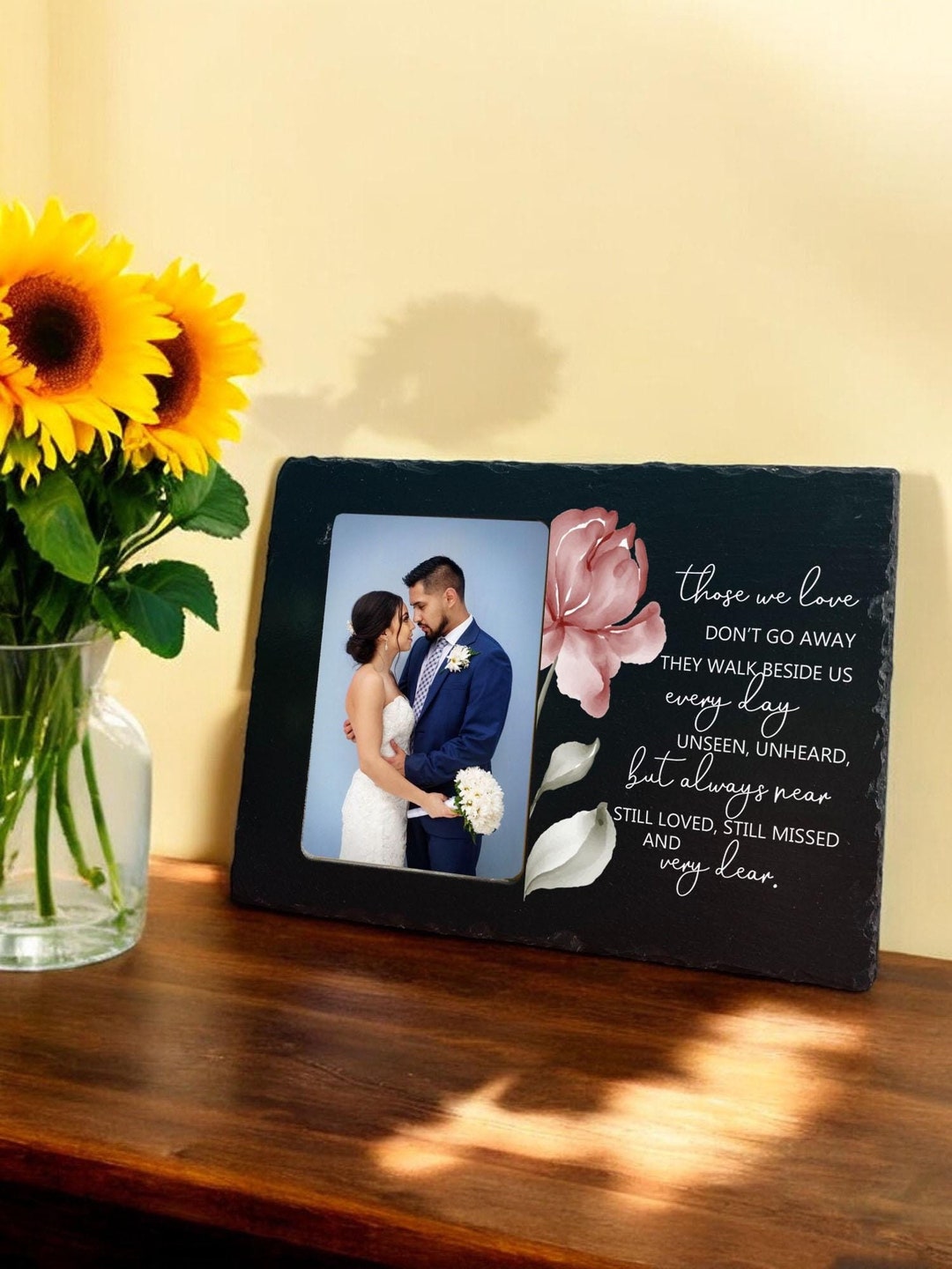 Those We Love Poem Photo Frame, Personalized Memorial Picture Frame ...