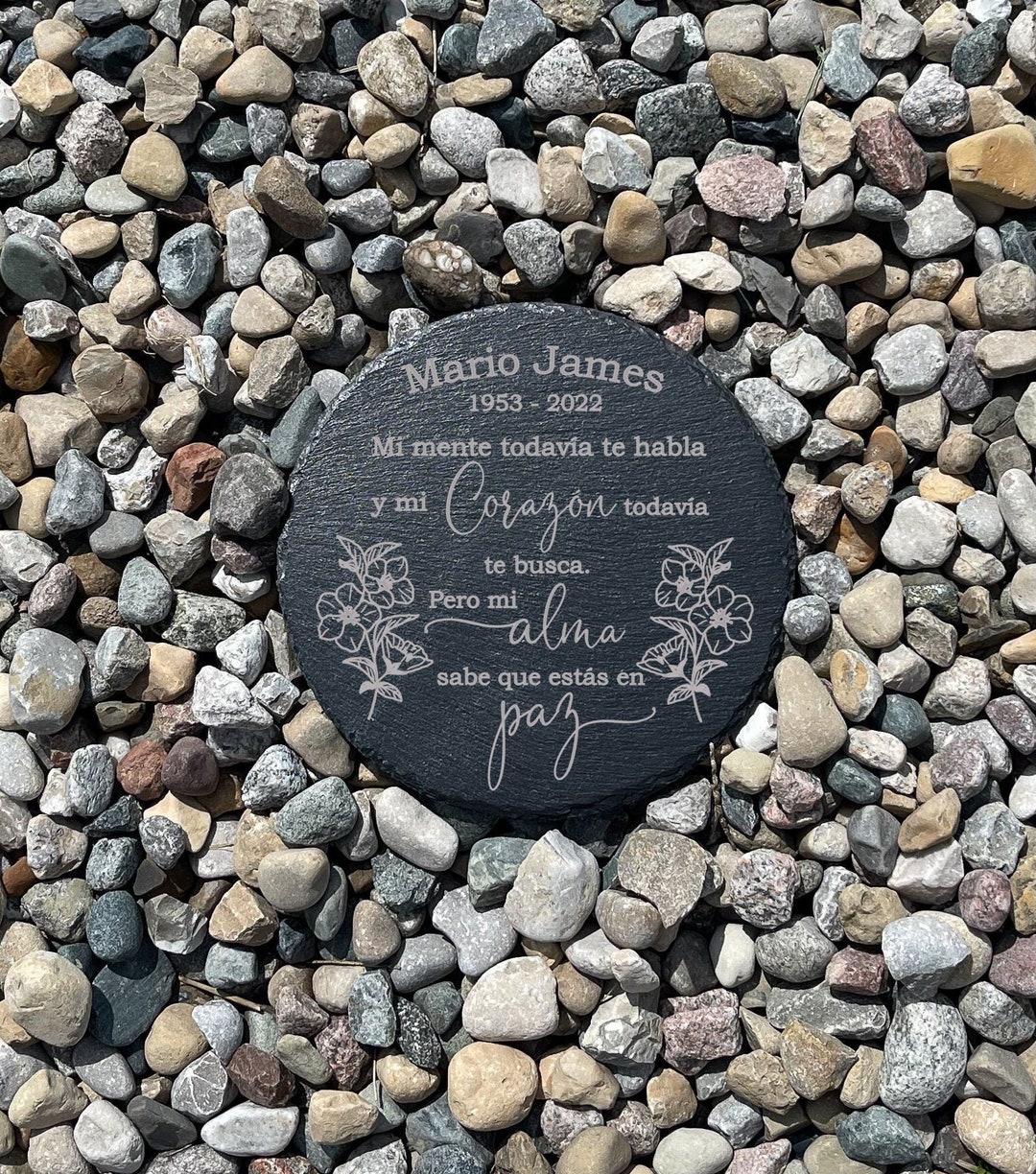 Spanish Memorial Slate, Spanish Memorial Garden Stone, Spanish Loss of ...