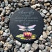 Dragonfly Memorial Garden Stone, Sympathy Gift, Slate Grave Marker ...