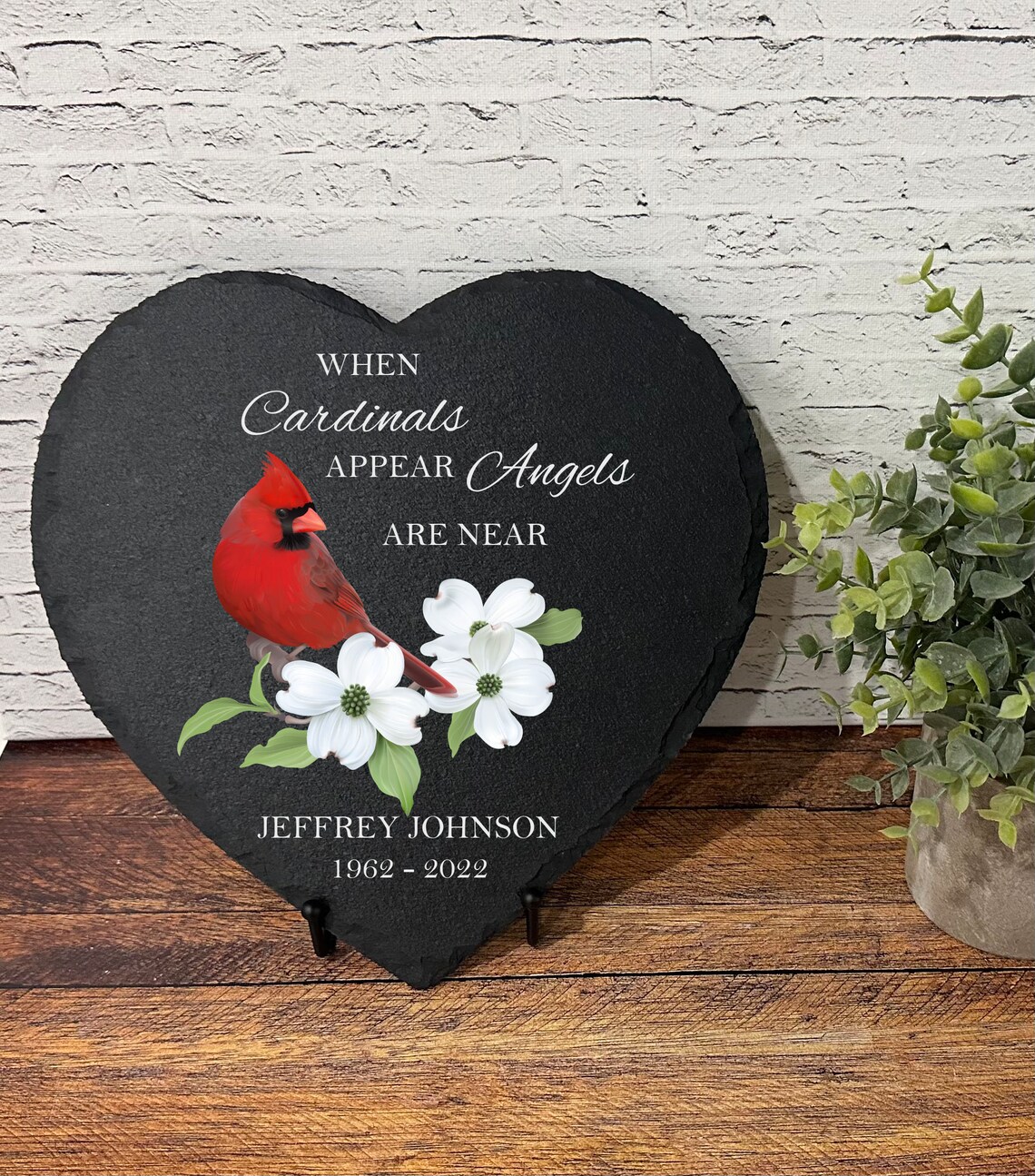 Personalized Memorial Slate Stone: Sympathy Gift, Garden Grave Marker ...