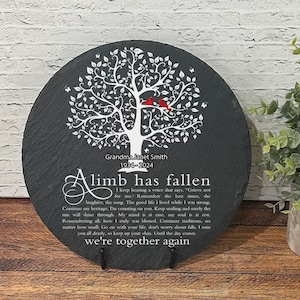 Personalized Memorial Garden Stone – Custom Slate Remembrance Stone ...