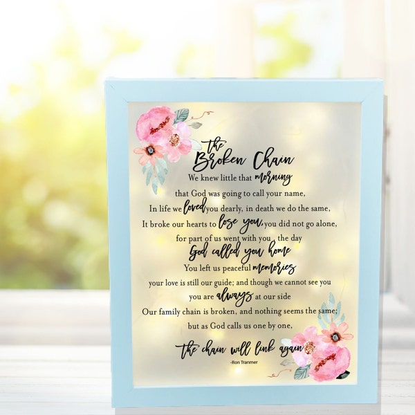 The Broken Chain Poem - Etsy