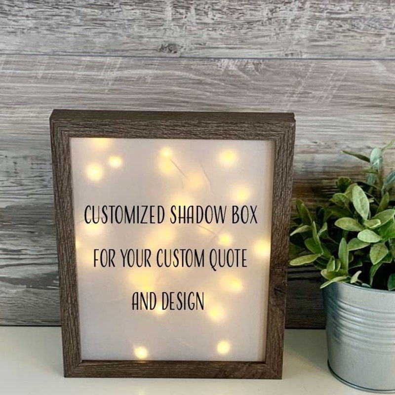 Custom Shadow Box - Etsy