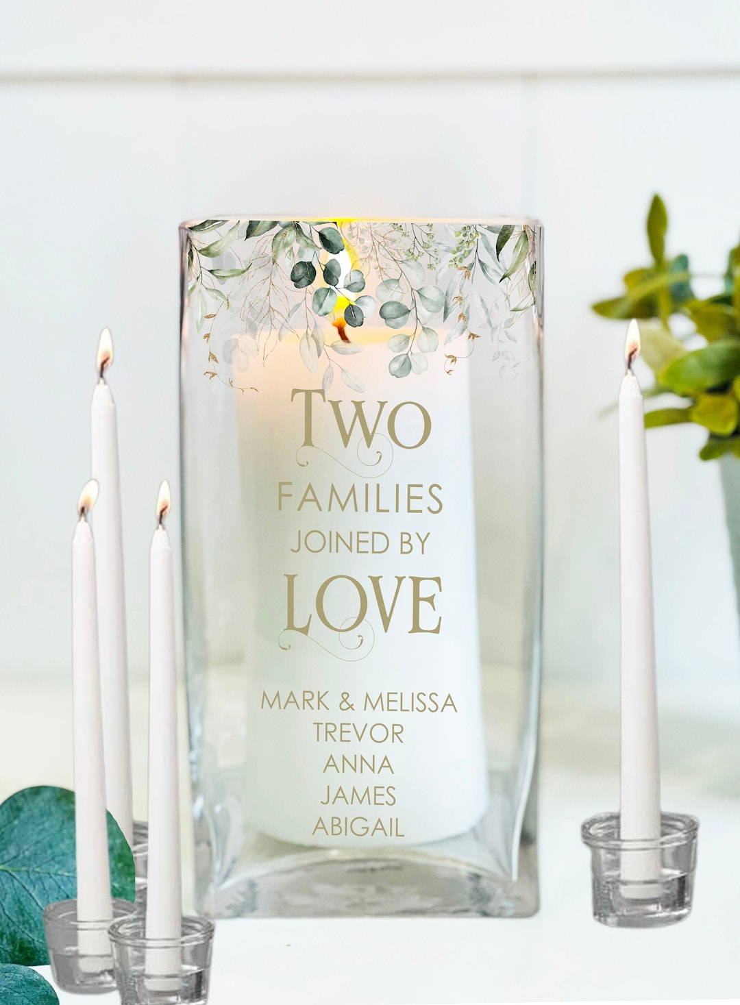 Family Unity Candle Set, Blended Family Unity Ceremony, Custom Unity ...