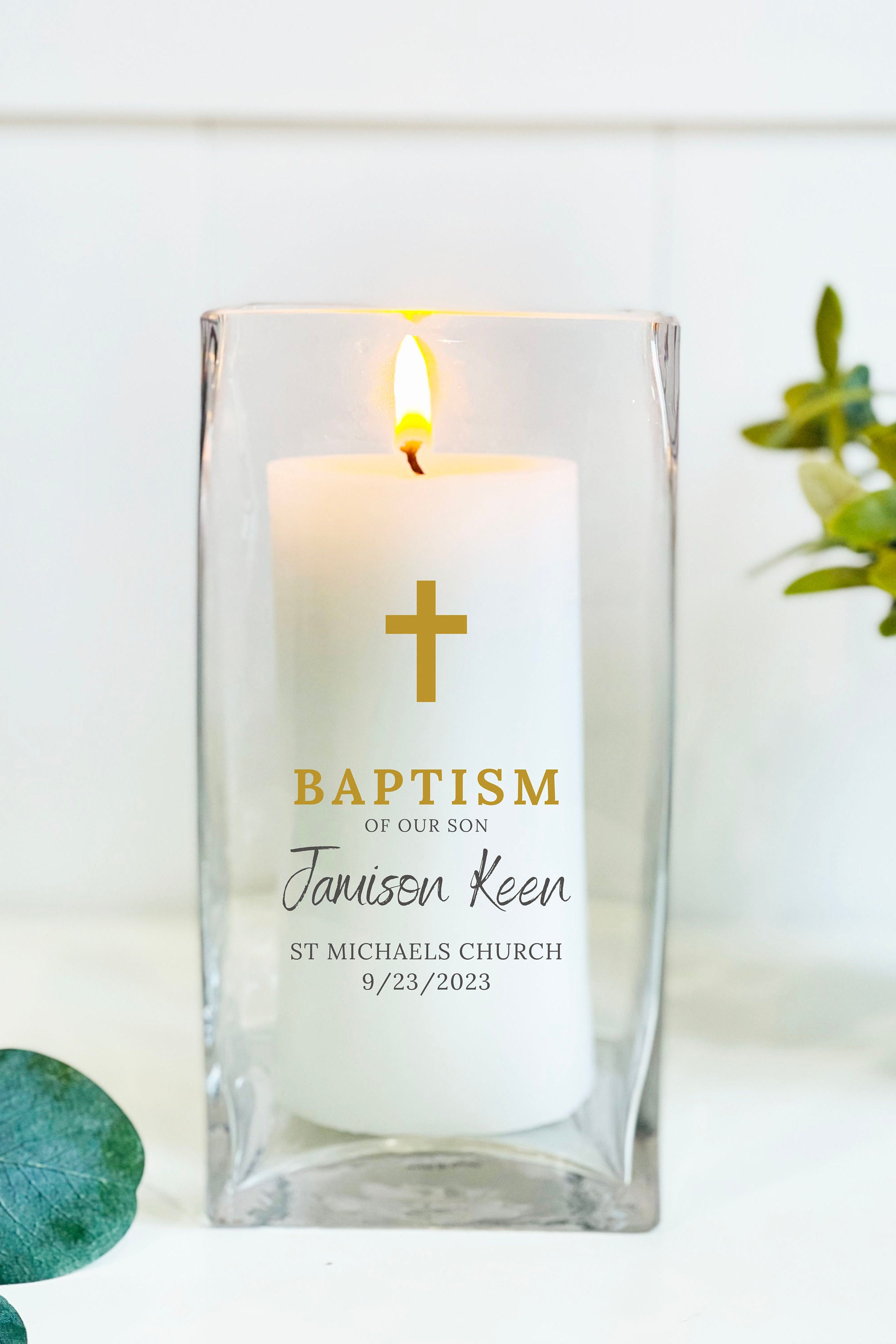 Catholic Baptism Candle