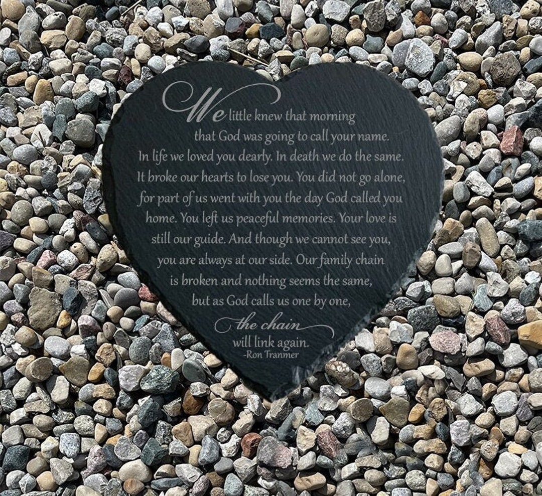 Temporary Grave Stone for Loss of Loved One, Slate Grave Marker ...
