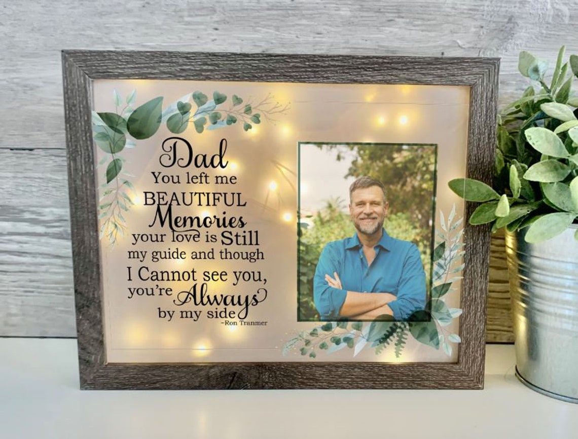 You Left Me Beautiful Memories Sympathy Gift Memorial Frame - Etsy