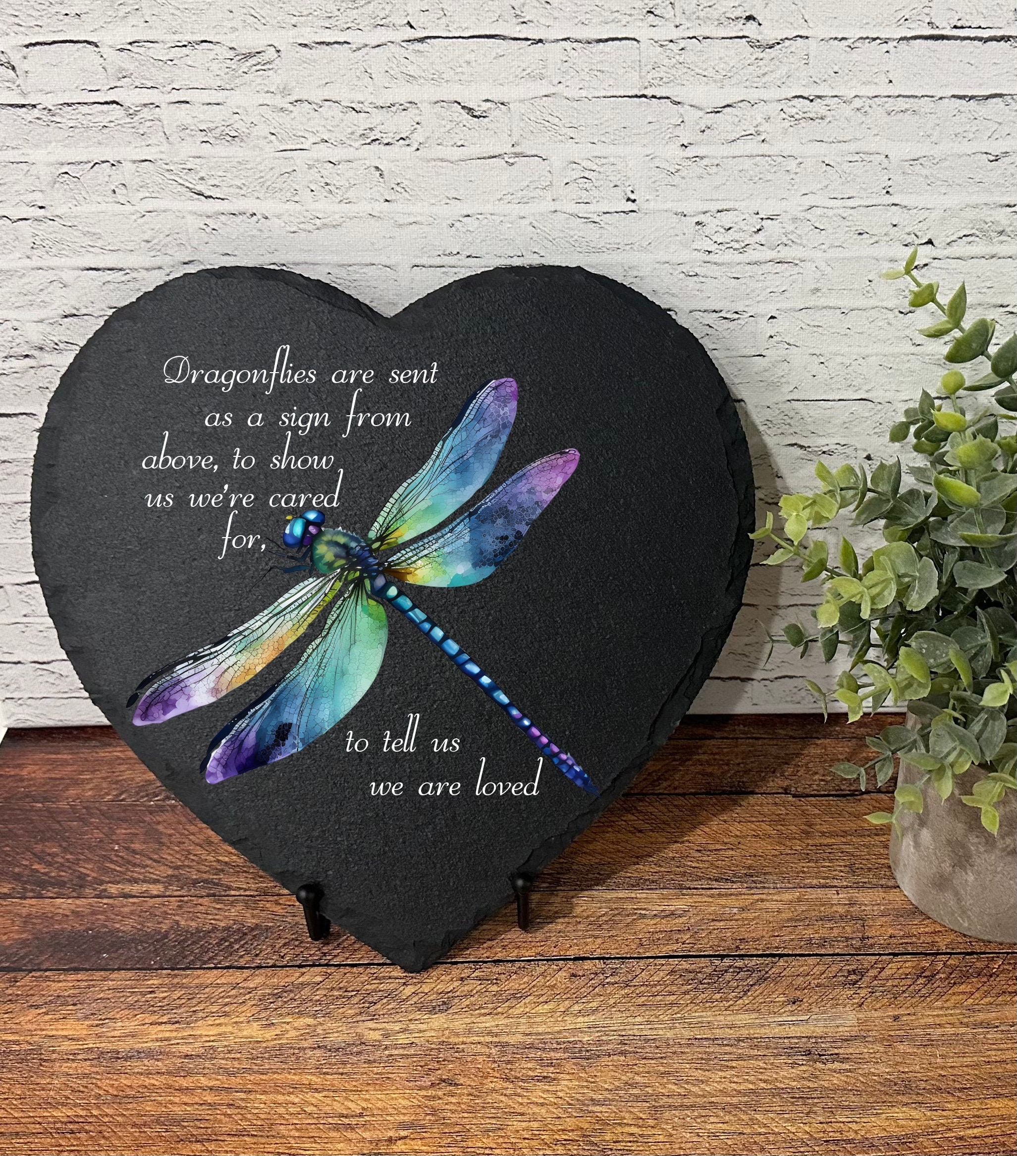 Garden Stone, Temporary Grave Stone for Loss of Loved One, Slate Grave ...