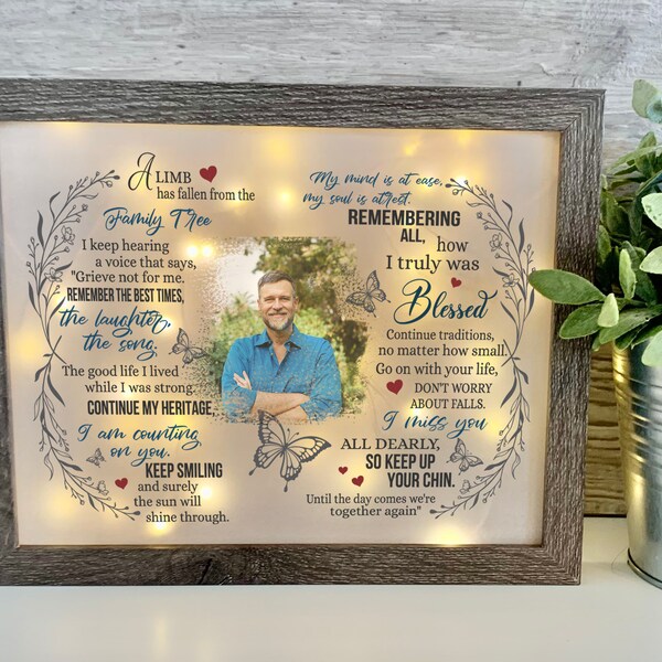 Memorial Shadow Box Limb - Etsy