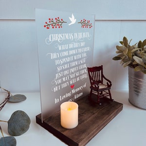 Christmas in Heaven Memorial, Christmas Memorial Gift, Christmas ...