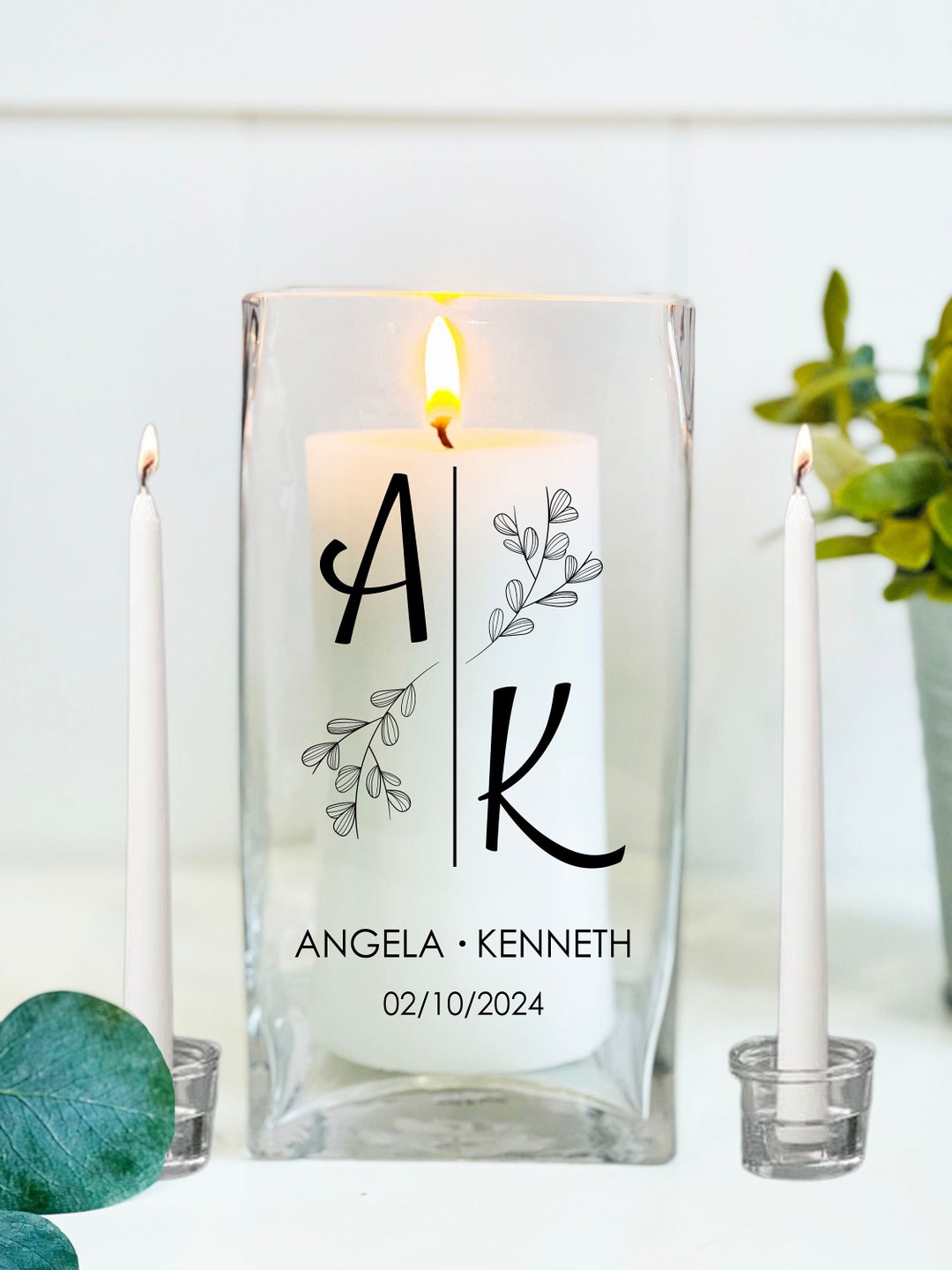 Family Unity Candle Set, Blended Family Unity Ceremony, Custom Unity ...