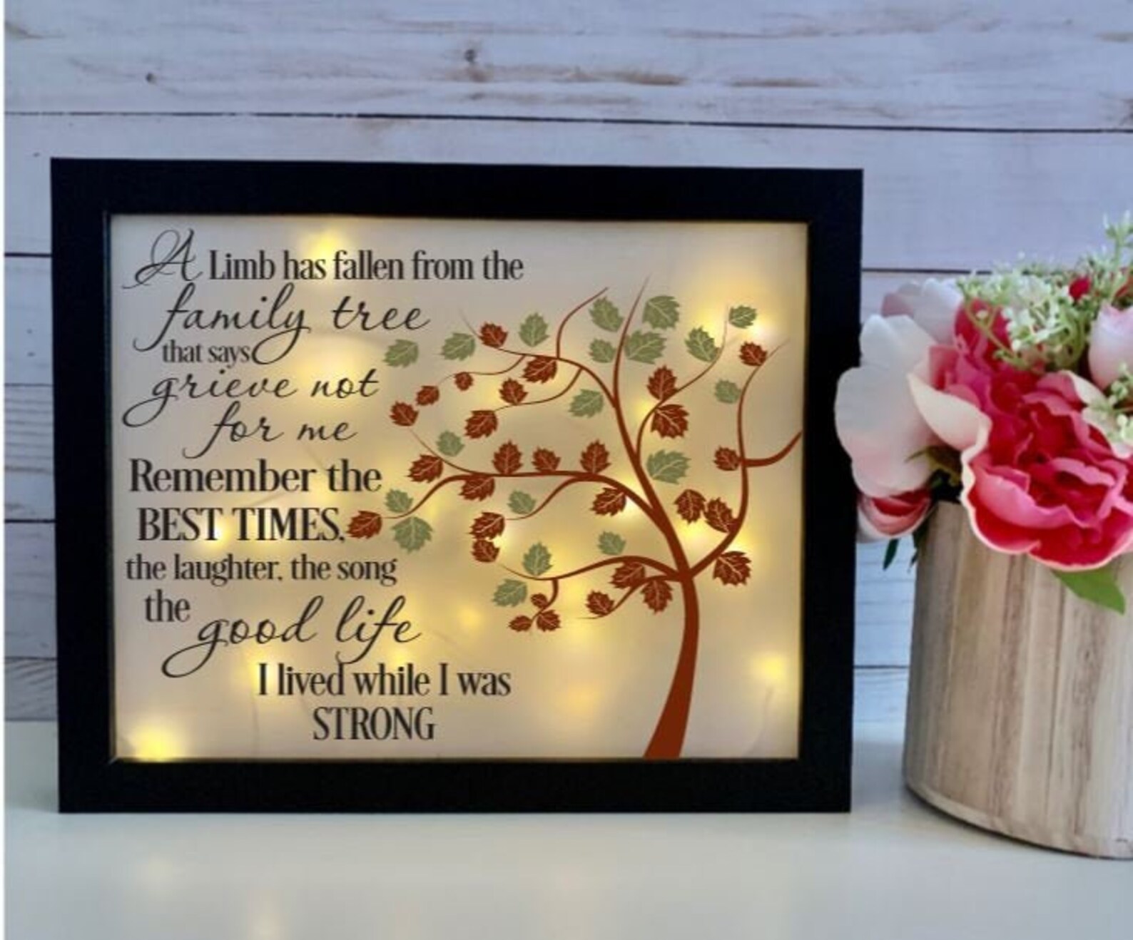A Limb Has Fallen Grieving Tree Sympathy Gift Memorial | Etsy