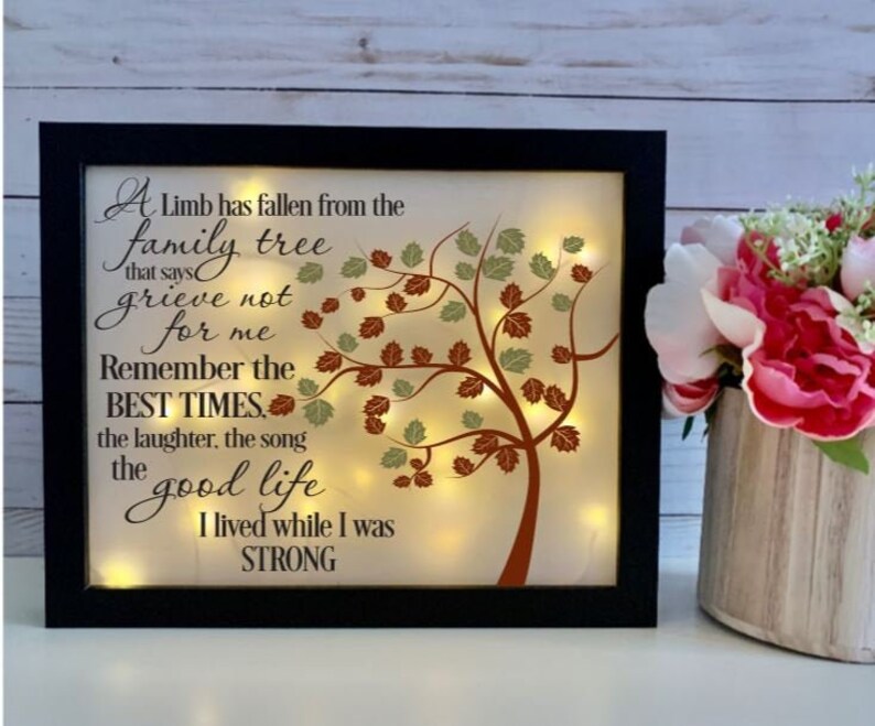A Limb Has Fallen Grieving Tree Sympathy Gift Memorial | Etsy