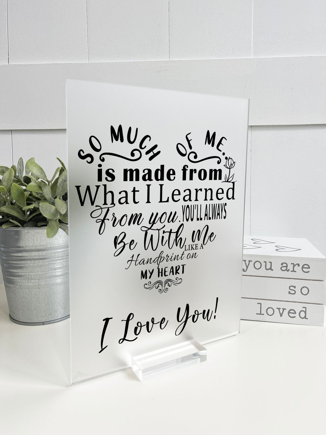 To My Daughter Acrylic Sign, Mother Daughter Gift, Gift for Daughter ...