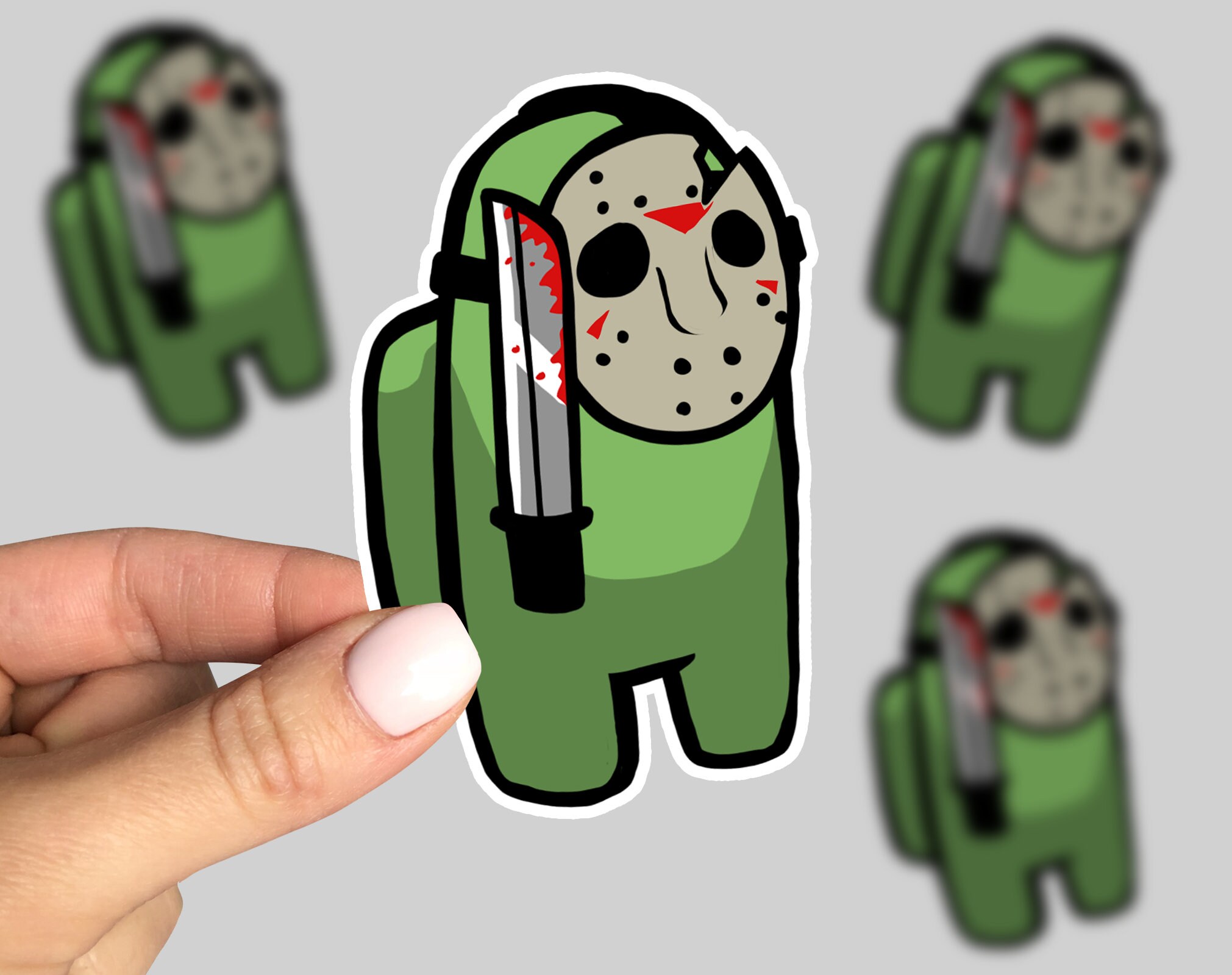 Among Us Jason Voorhees Sticker Among Us Sticker Jason | Etsy
