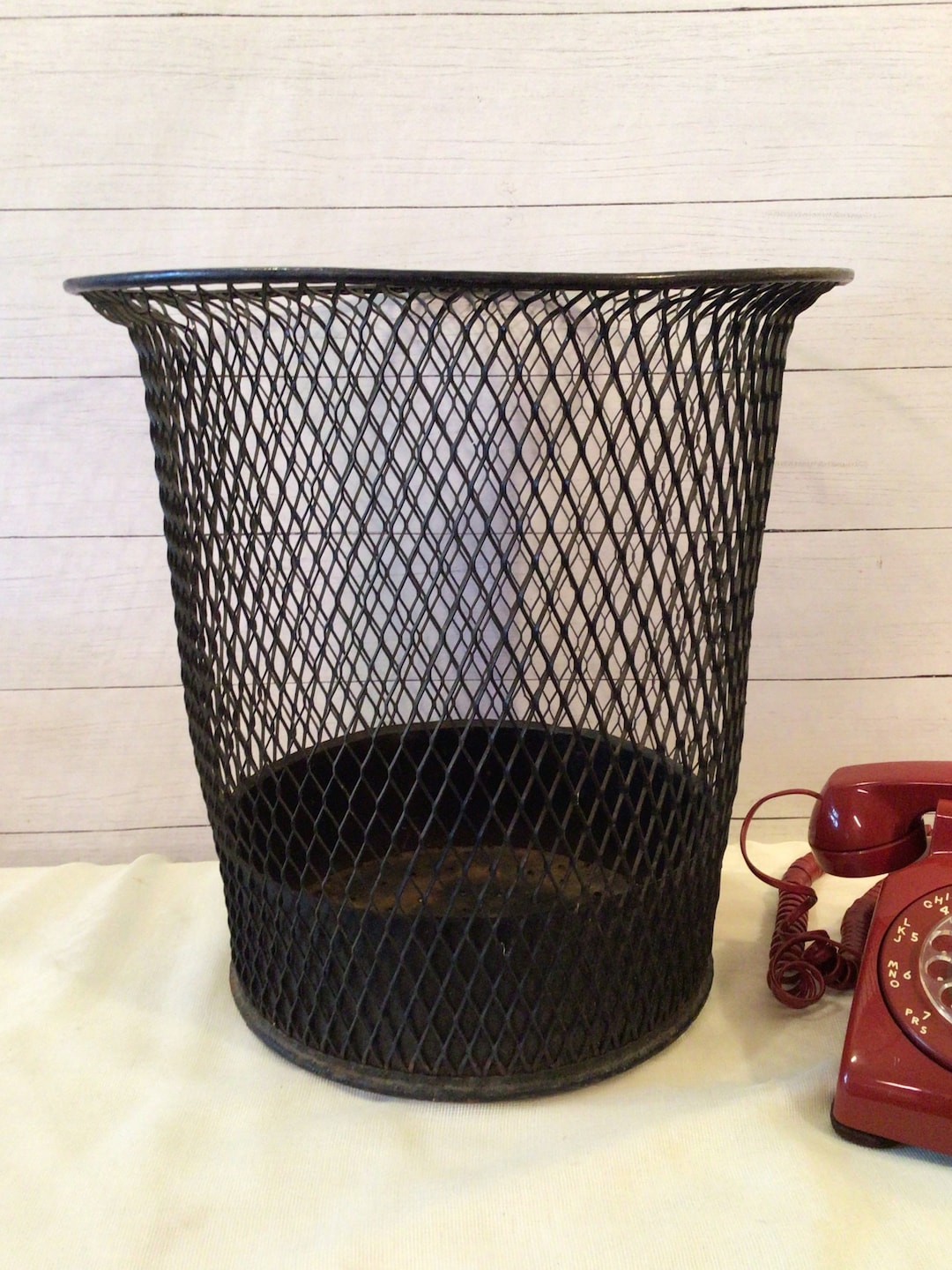 Nemco Lawson Metal Mesh Trash Can - Etsy