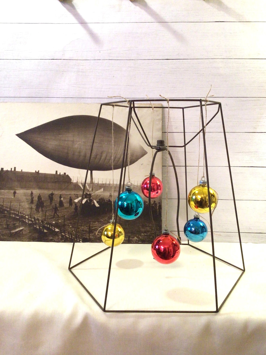 Vintage Metal Lamp Shade Frame - Etsy