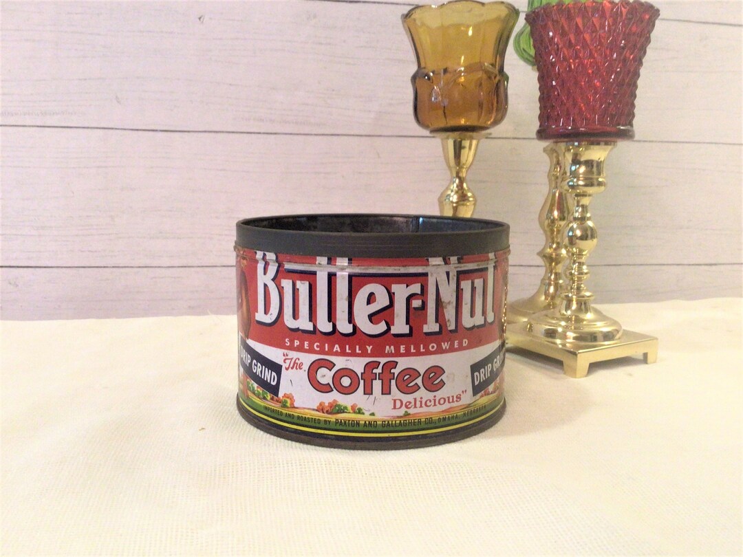 Vintage Butternut Coffee Can 1 LB - Etsy