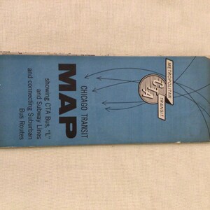 1959 Chicago Transit Map - Etsy