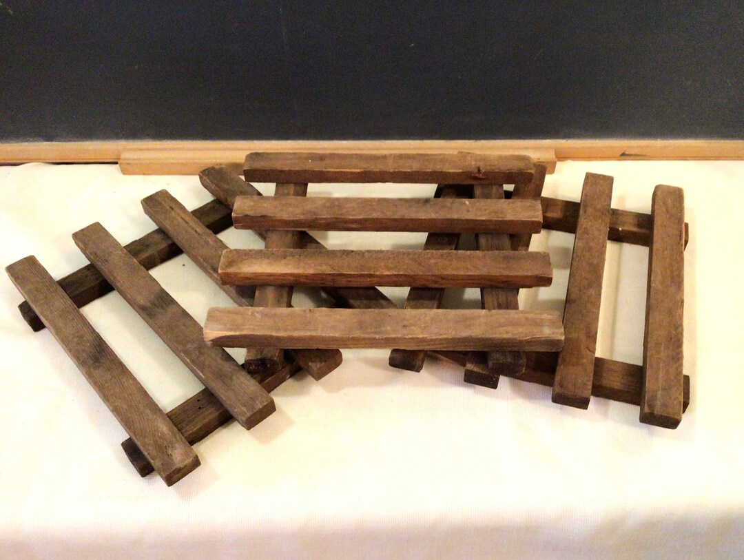Vintage Wood Wine Cellar Jar Trays / Plant Stands - Etsy