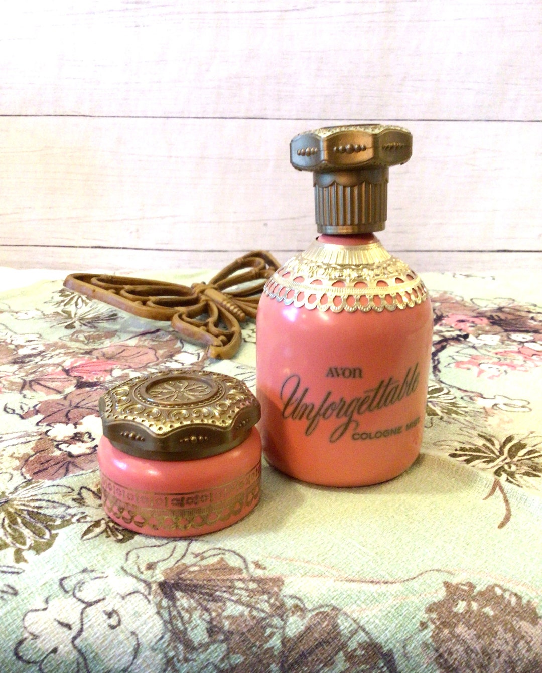 Vintage Avon Cream Sachet Jar, Unforgettable - Etsy
