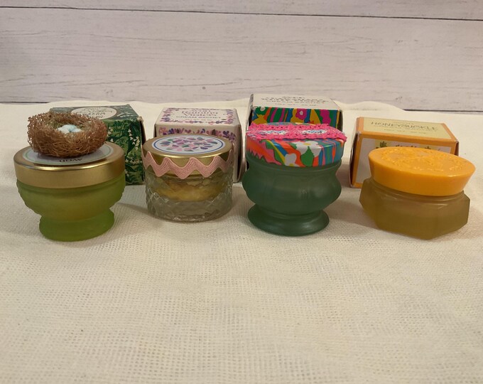 60's 70's Avon Cream Sachet Jars W/ Cream, Upcycled. - Etsy