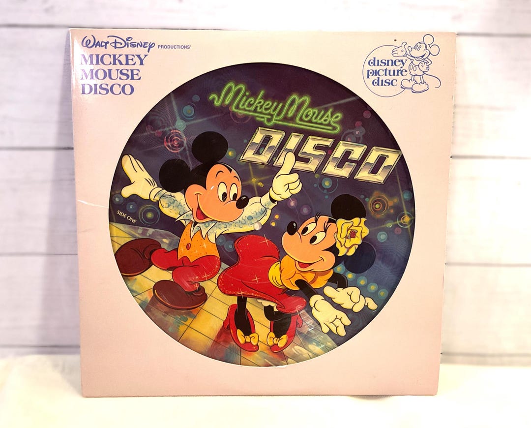 LP Mickey Mouse Disco, 1979 Disney Picture Disc - Etsy