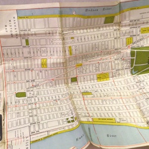 3 Vintage 1940's New York City Maps, - Etsy