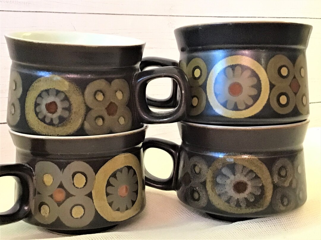 4 Denby Samarkand Arabesque Coffee Cups - Etsy