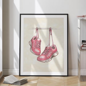 running shoe artwork