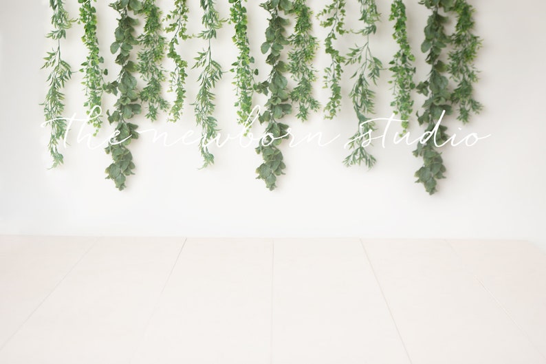 Hanging Greenery Timber Floor - Gender Neutral Newborn - Digital ...