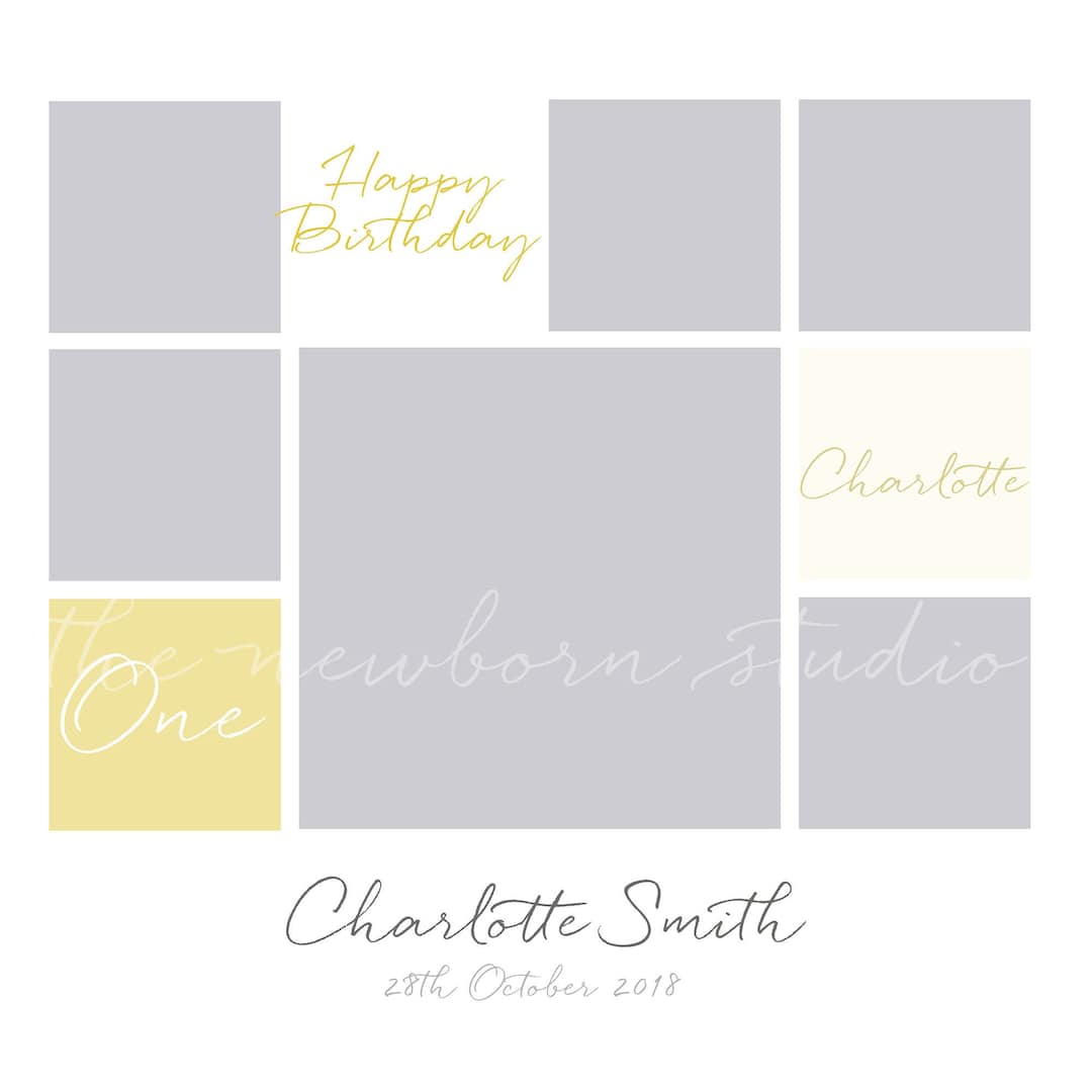 Baby's First Birthday Cake Smash 15 Inch Storyboard for Printing ...