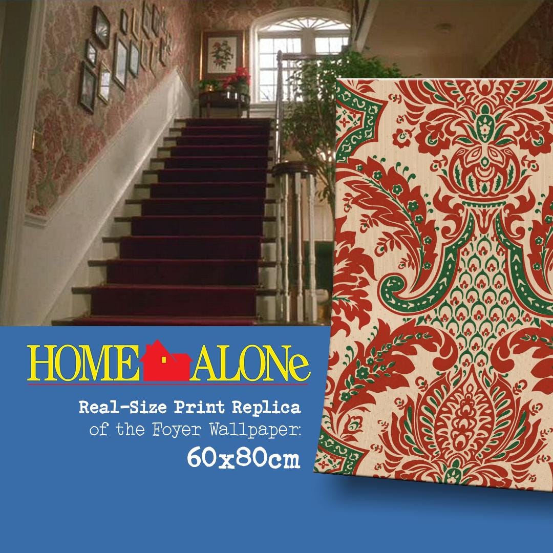 60x80cm Poster Art Print of the "home Alone" Foyer Wallpaper (for ...