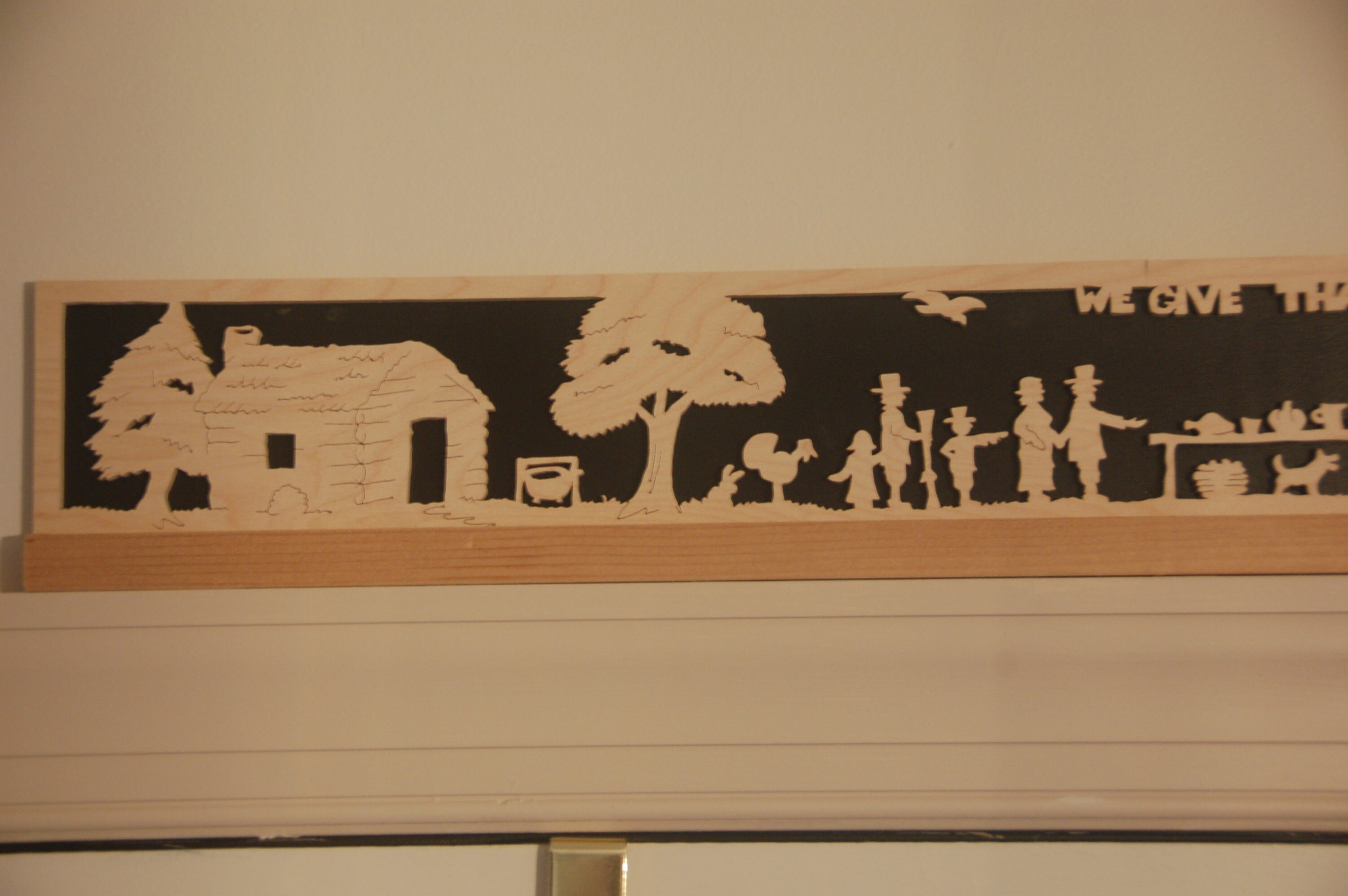 Wooden THANKSGIVING Scroll Saw Door Topper - Etsy