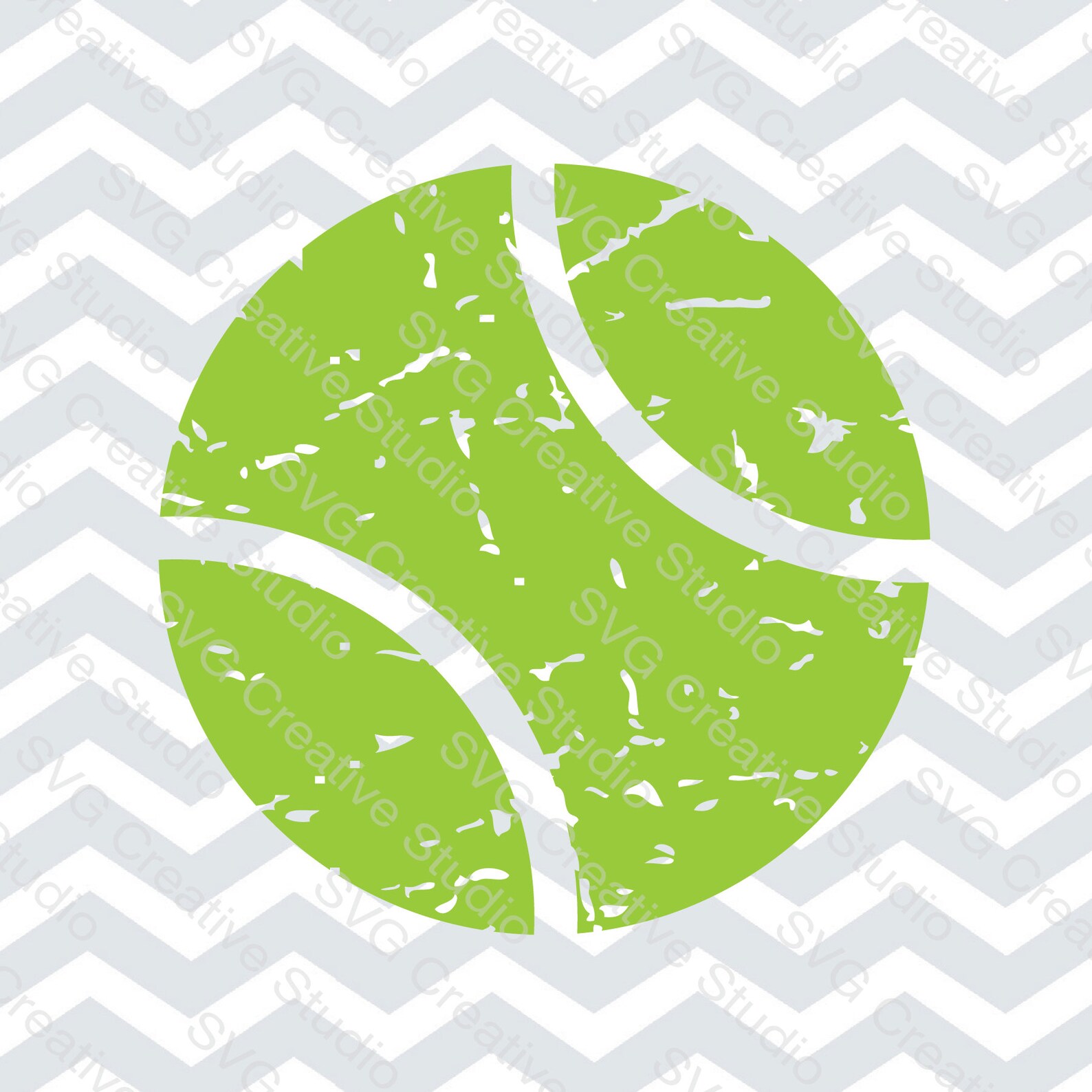 Tennis Ball Distressed Vintage Cutting File SVG Clip Art Dxf Clipart ...