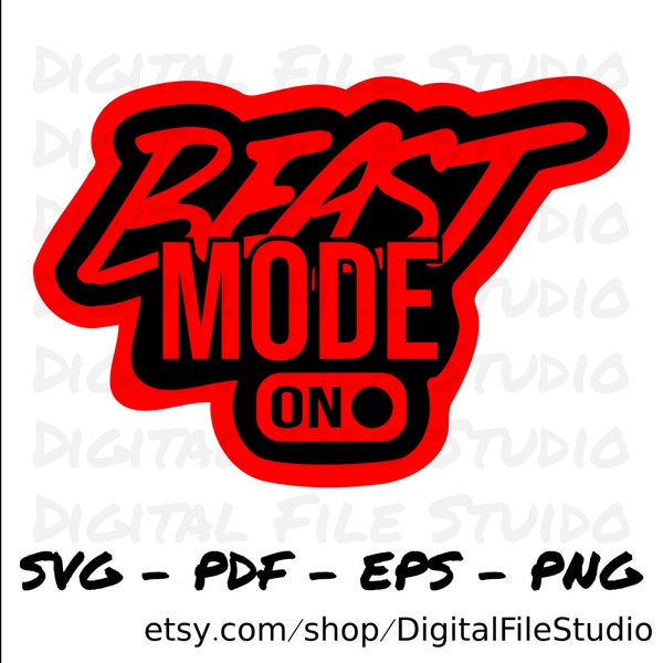 Beast Mode Decal - Etsy