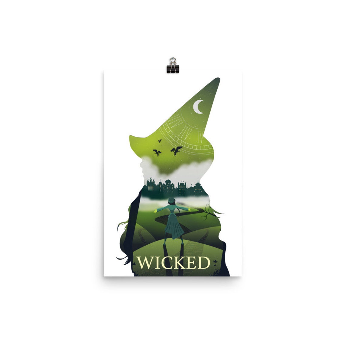 Wicked the Musical Poster Wizard of Oz Print Wicked Poster - Etsy