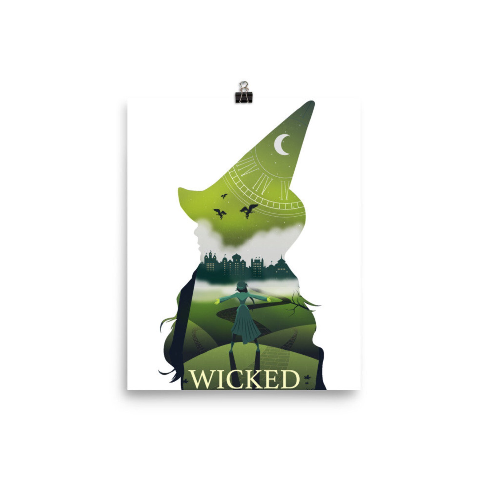 Wicked the Musical Poster Wizard of Oz Print Wicked Poster - Etsy