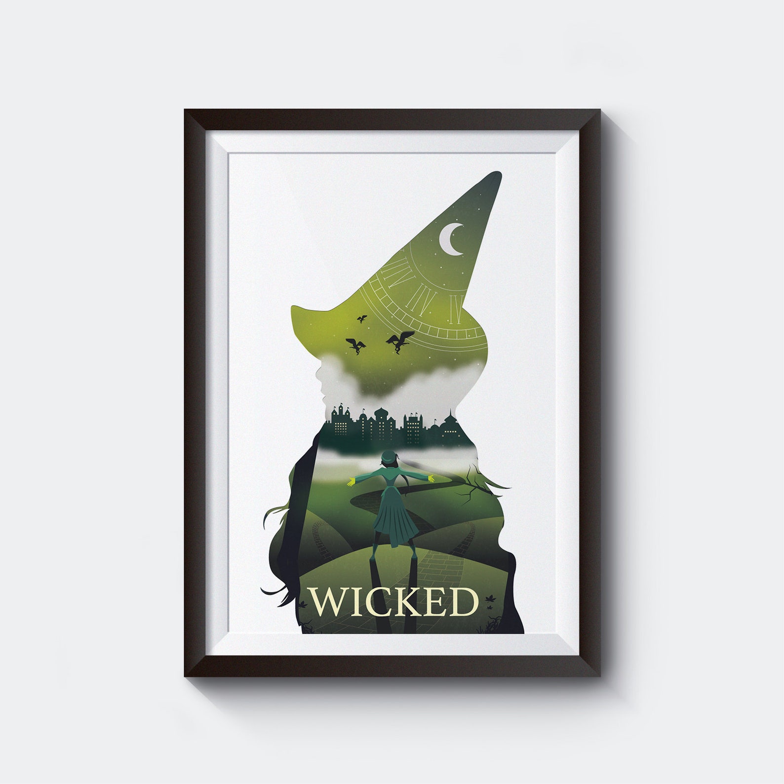 Wicked the Musical Poster Wizard of Oz Print Wicked Poster - Etsy